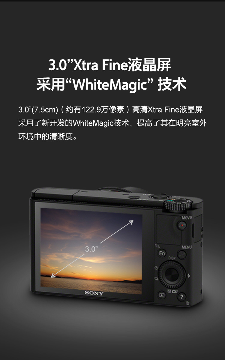 索尼DSC-RX100_Sony DSC-RX100_数码相机|报价,价格,配置,详情-索尼中国在线商城